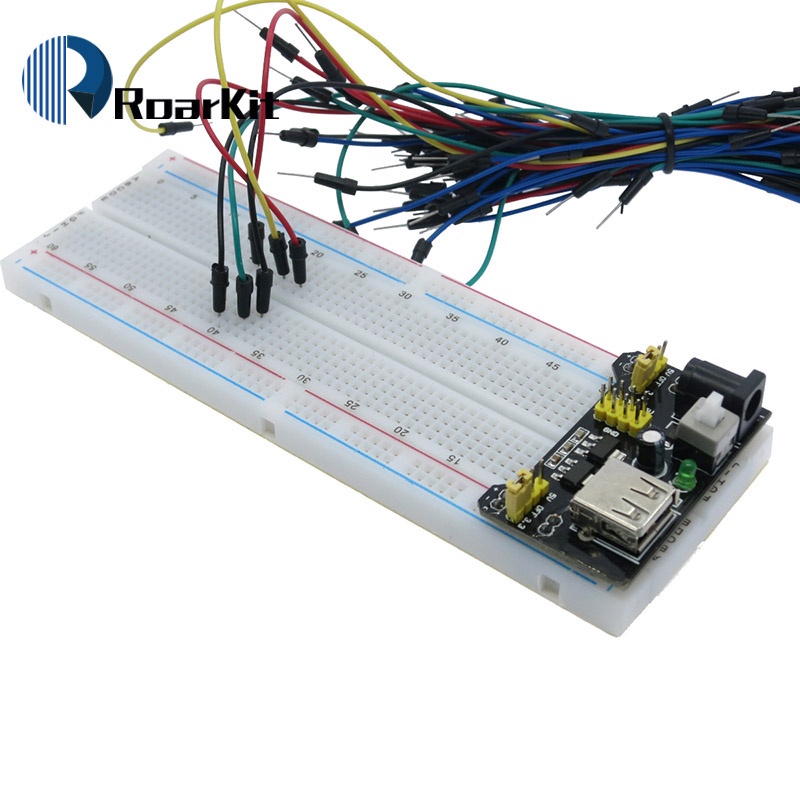 3.3V/5V MB102 Breadboard power module+MB-102 830 points Prototype Bread board for arduino kit ...