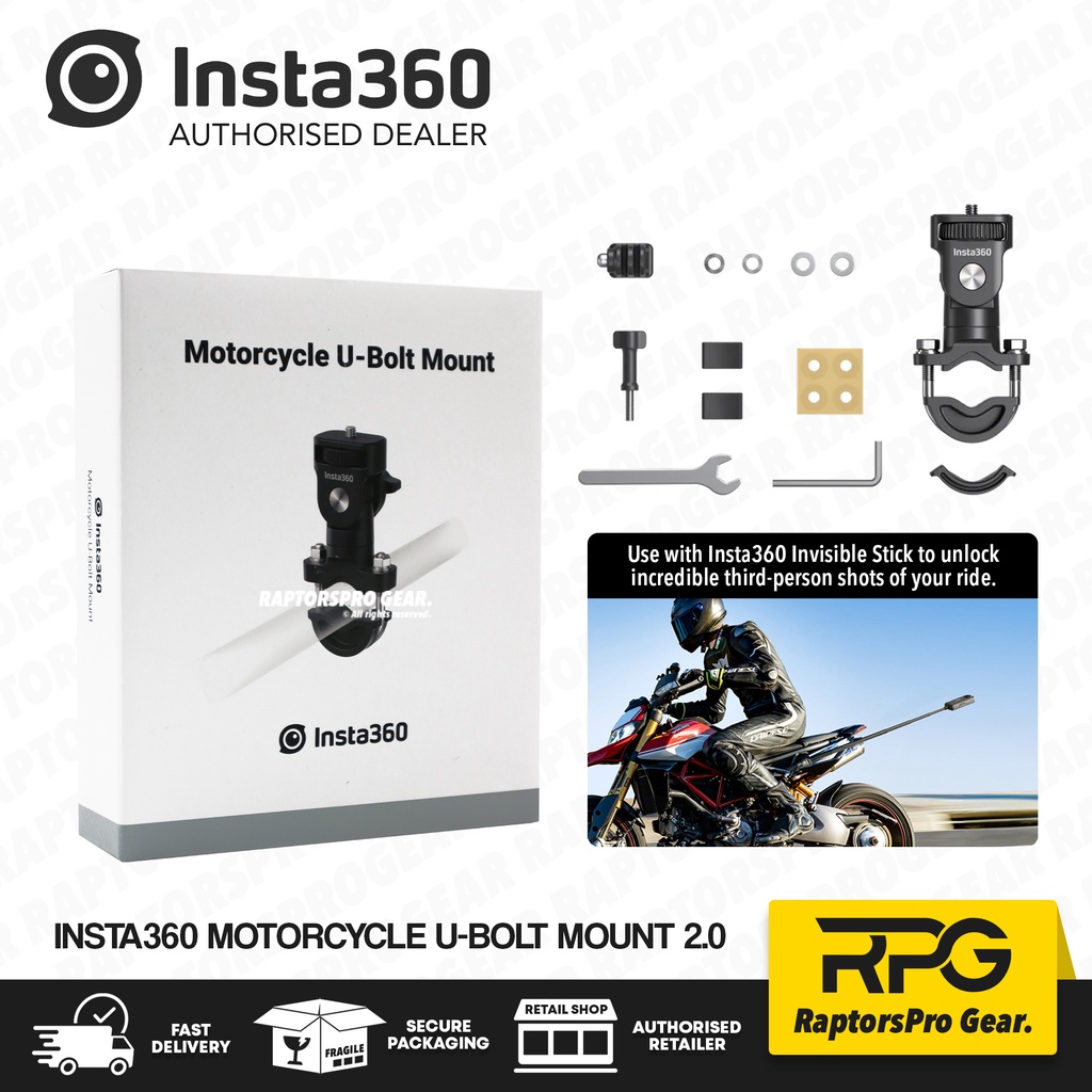 Insta360 Motorcycle U-Bolt Mount 2.0 | Shopee Malaysia