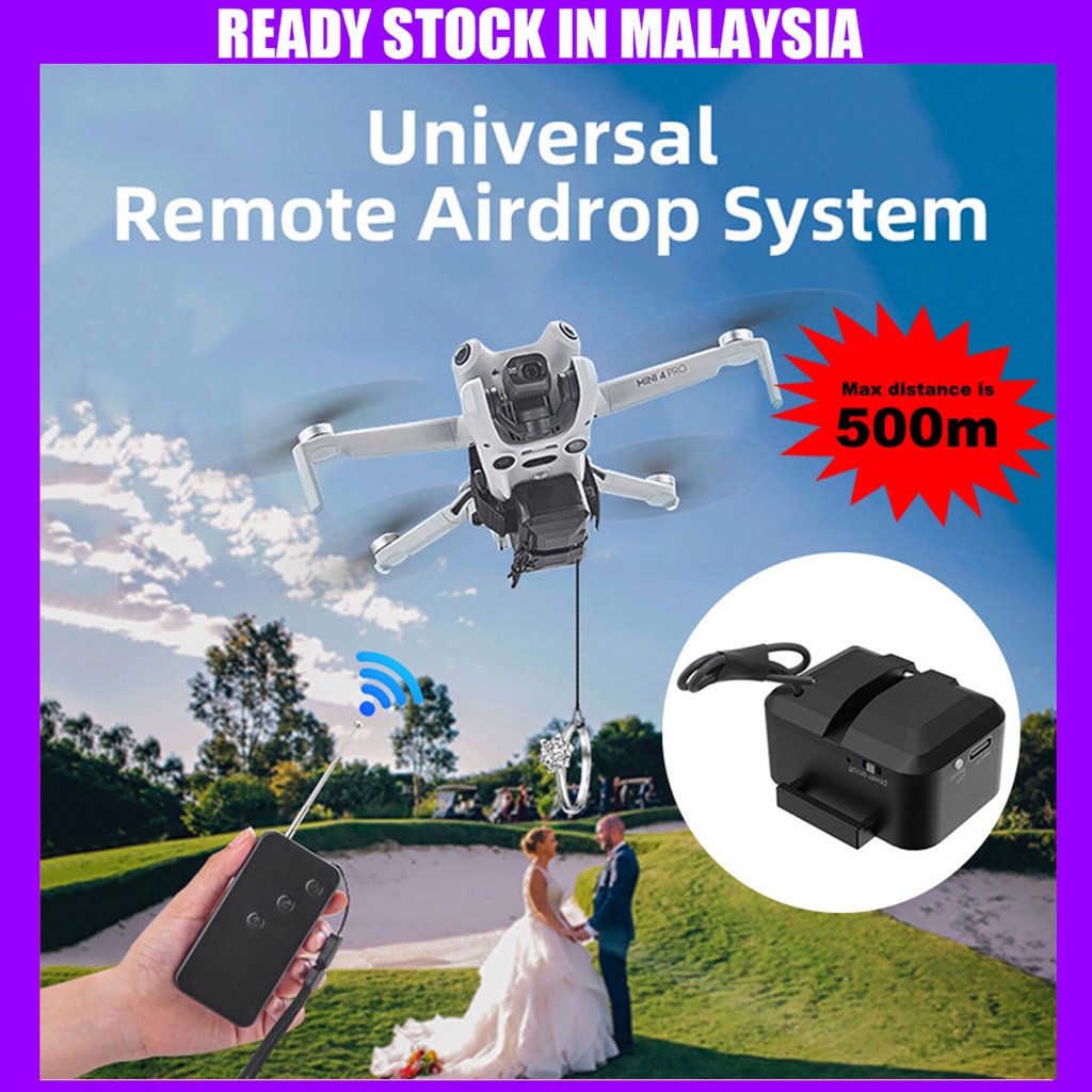Universal Drone Air Dropper System Max 500m Distance Wedding Delivery ...