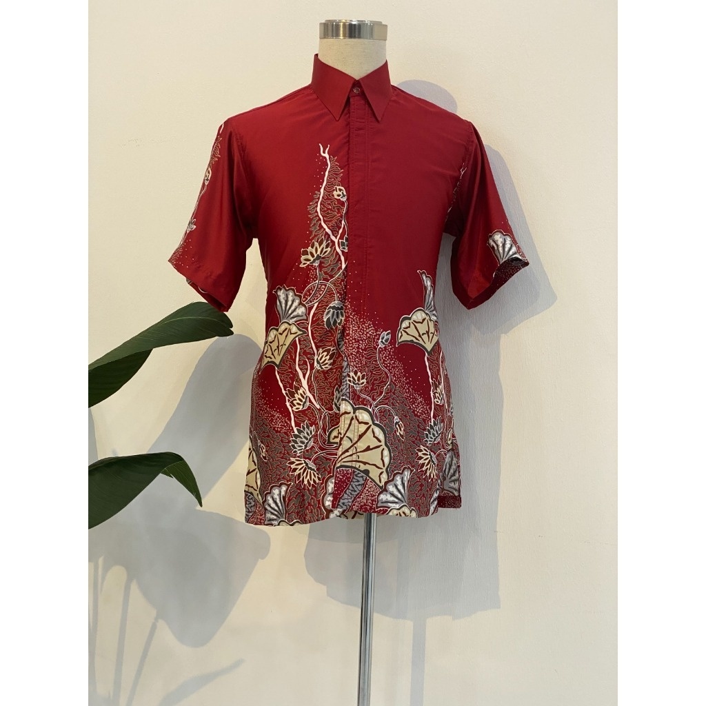 NEW DESIGN !!! KEMEJA CORAK BATIK GINGKO | STOCK LIMIT | CORAK BATIK ...
