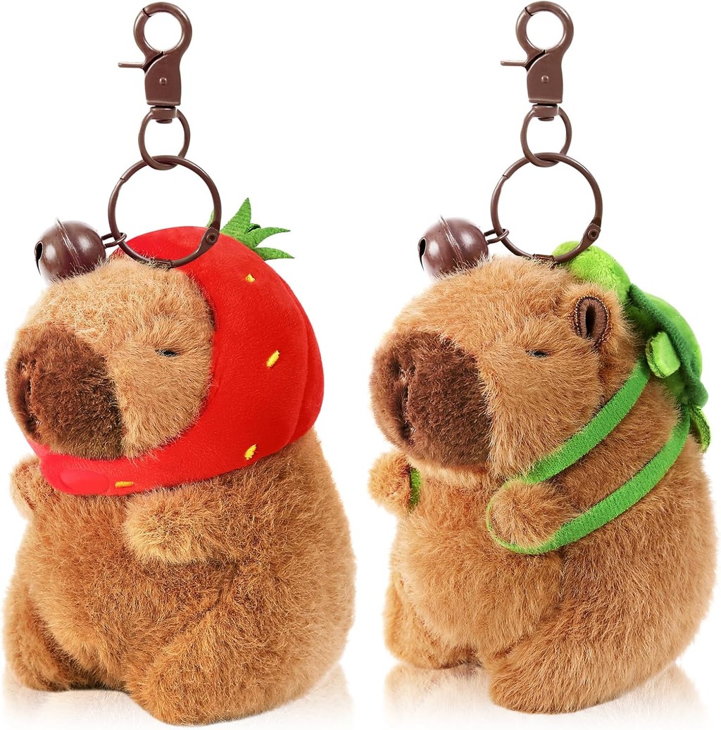 BH Capybara Plush Toy Cute Capibara Keychains Plushie Anak Patung ...