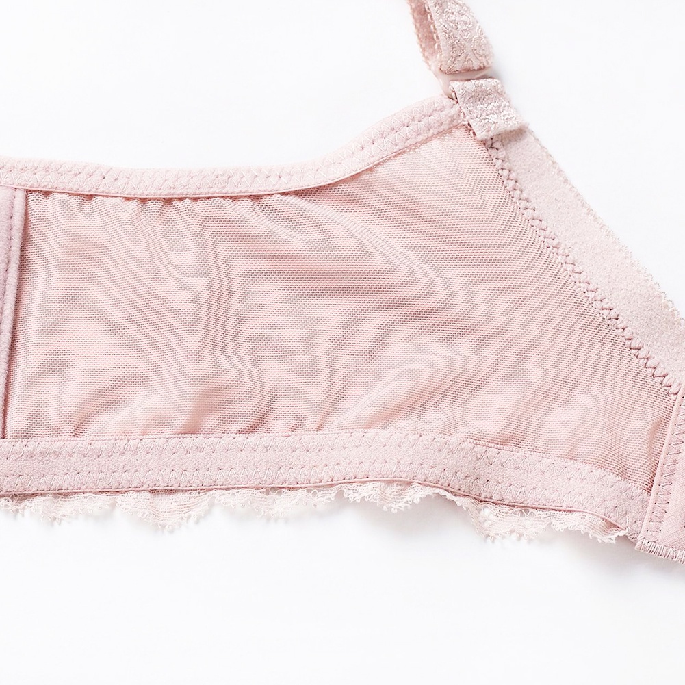 Varsbaby Underwear women's thin large bra with small bra large sexy lace anti droop bra fat mm ...