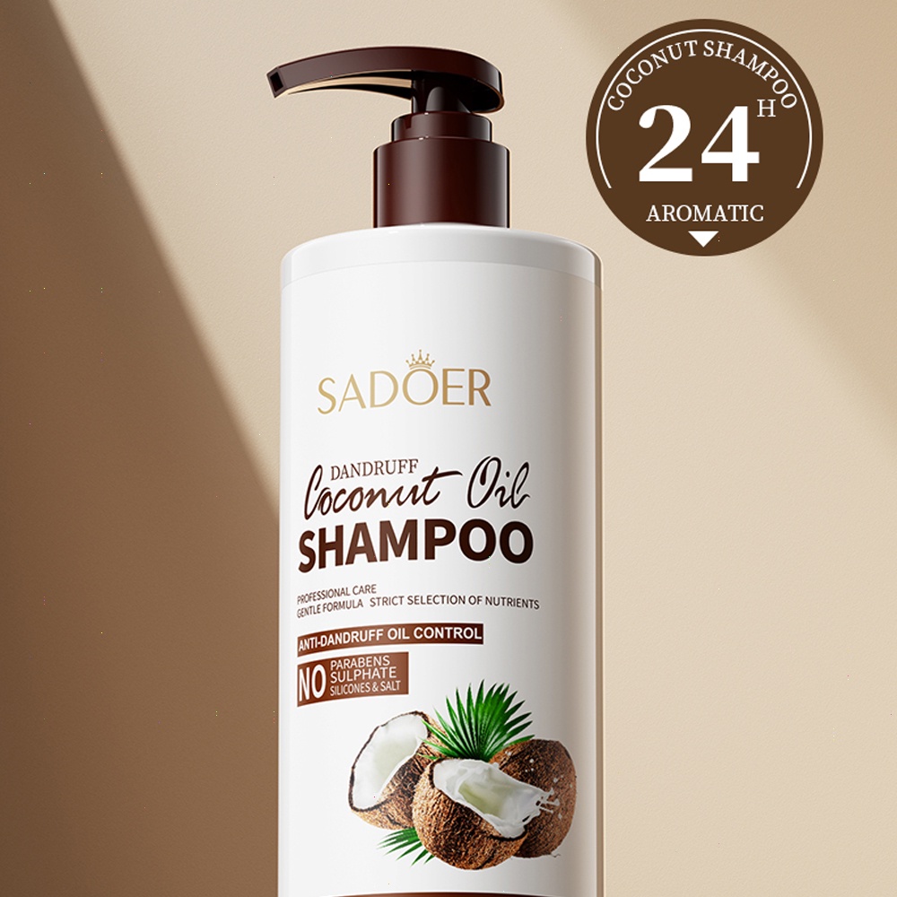 ROREC SADOER Dandruff Coconut Oil Shampoo Nourishing Smooth Fluffy Anti-Dandruff Oil Control ...
