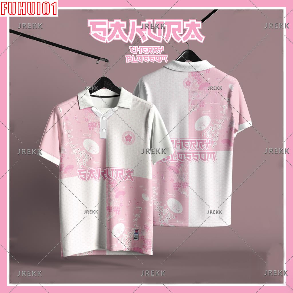 (Fuhui01) SAKURA x CHERRY BLOSSOM FULL SUBLIMATION Microfiber Jersey ...