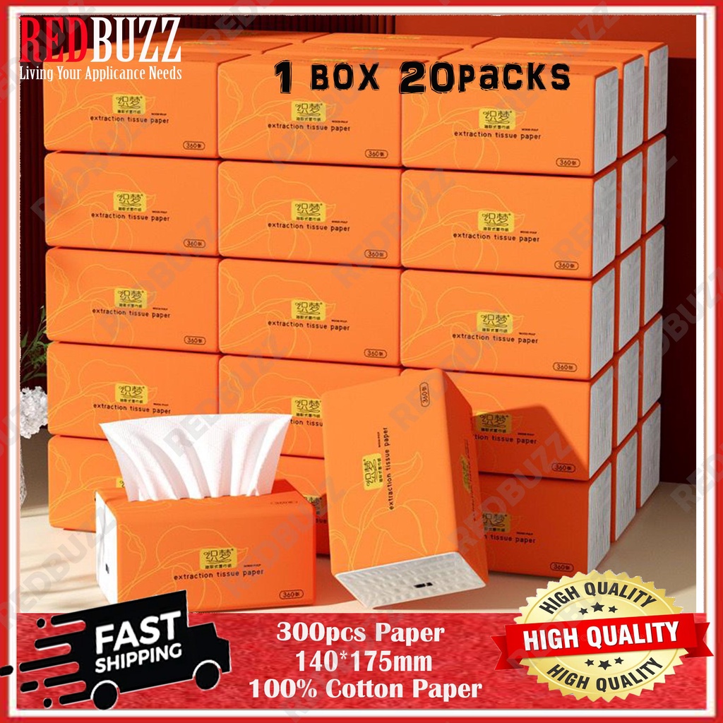 REDBUZZ 4ply Tissue 20 Packs Tissue Soft Facial Tisu Paper / Kids Tisu ...