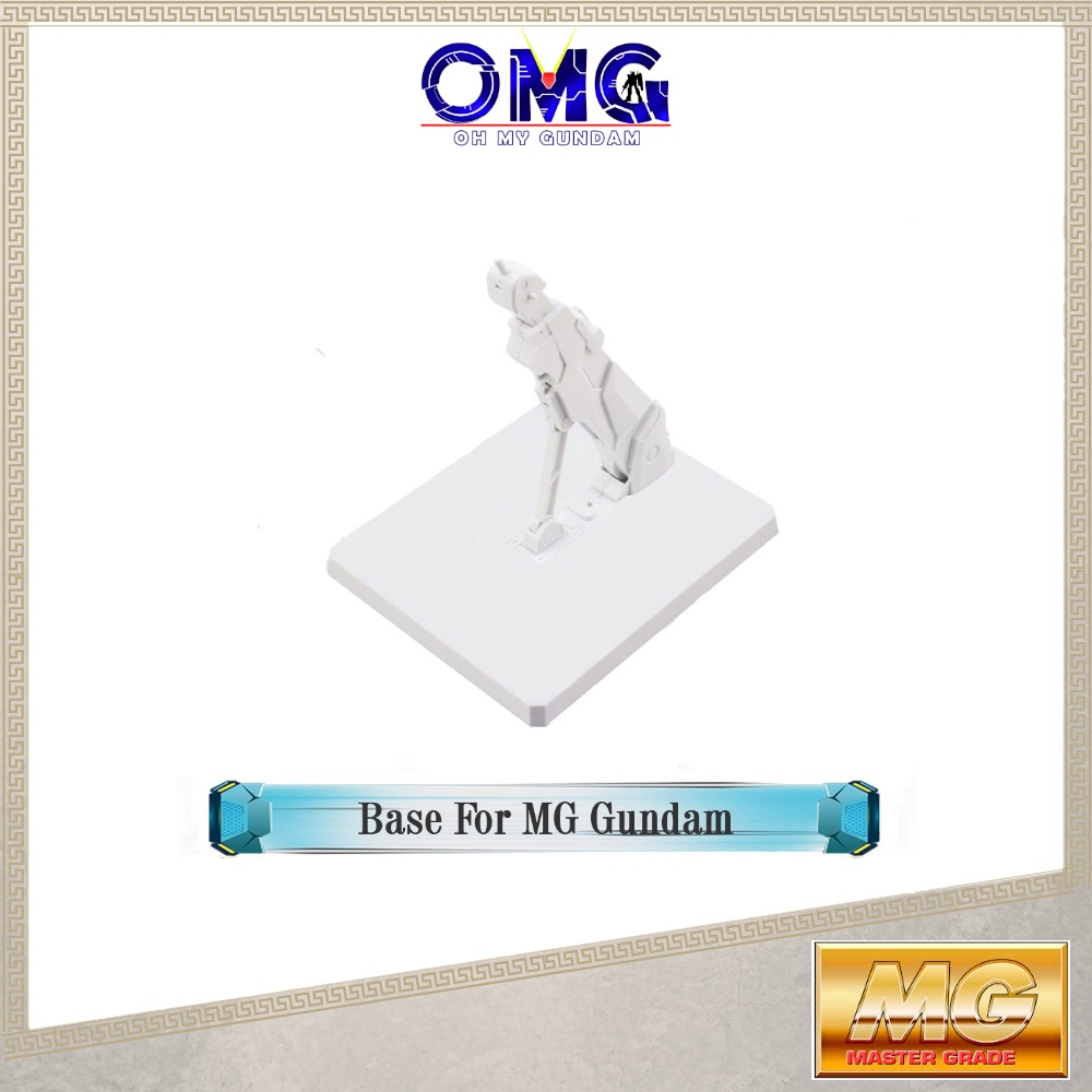 Wuji MG Action Base (White) MG Stand 1/100 Stand Display Base Display ...