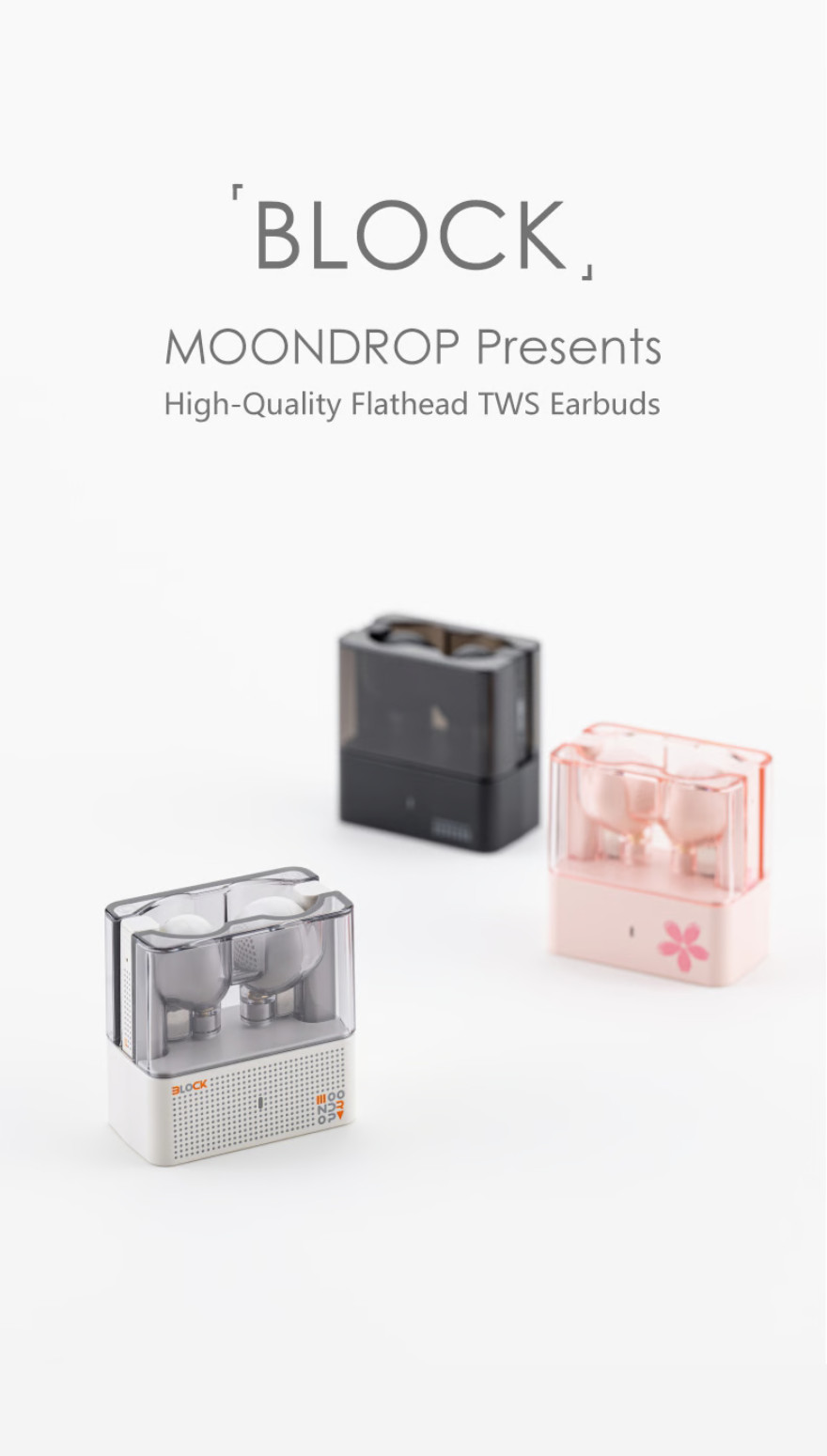 Moondrop Block, True Wireless Earbuds: 13mm Bass-Enhanced Driver ...
