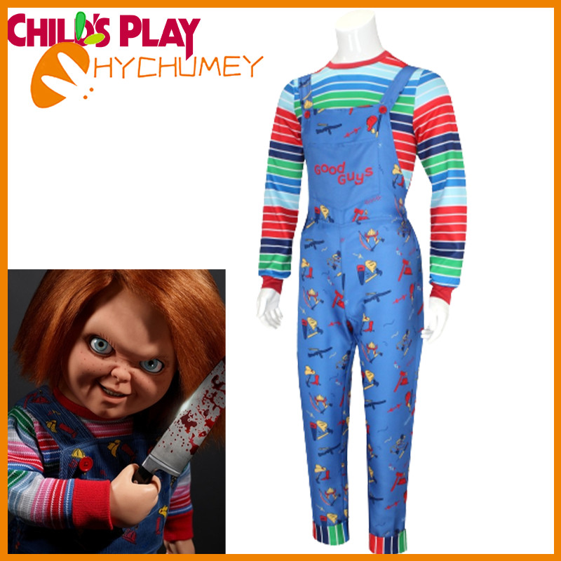 Chucky Cosplay Clothes Polyester Material Streetwear Fashion Size ...