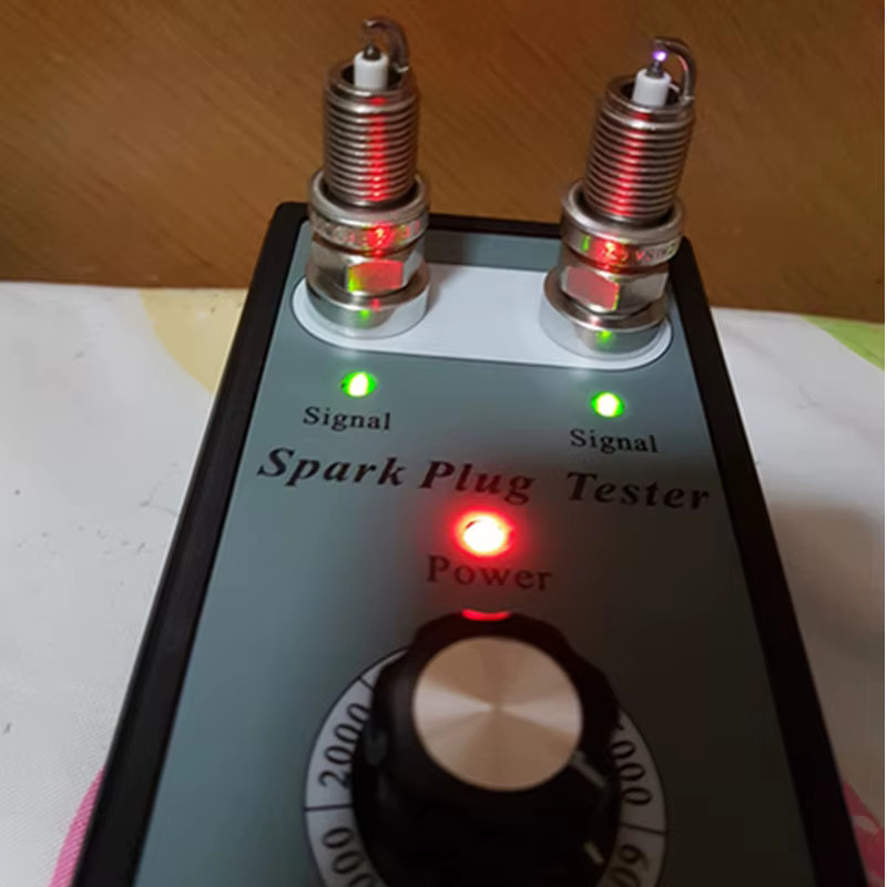 Adjustable Dual Hole Sparking Plug Tester Spark Tester Diagnostic Tool ...