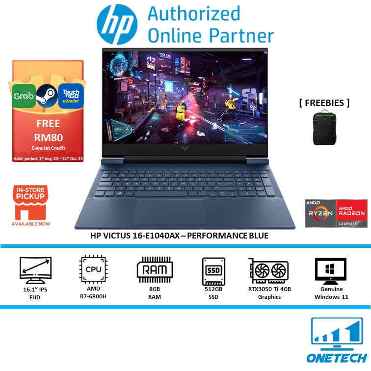 HP Victus Gaming Notebook 16-E1040AX / 16-E1044AX / 16-S0029AX / 16 ...