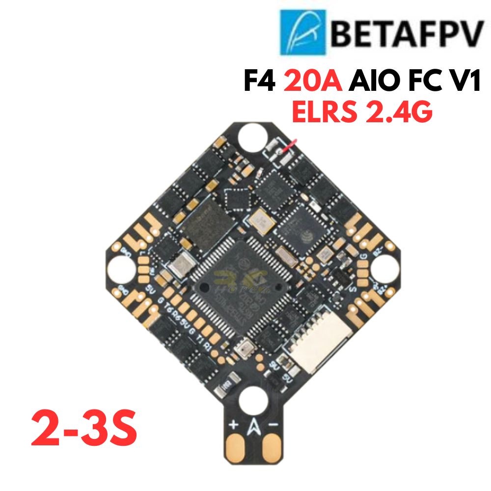 BetaFPV F4 20A AIO FC V1 ELRS 2.4G 2-3S (26X26mm) Brushless Flight Controller For Pavo Pico ...