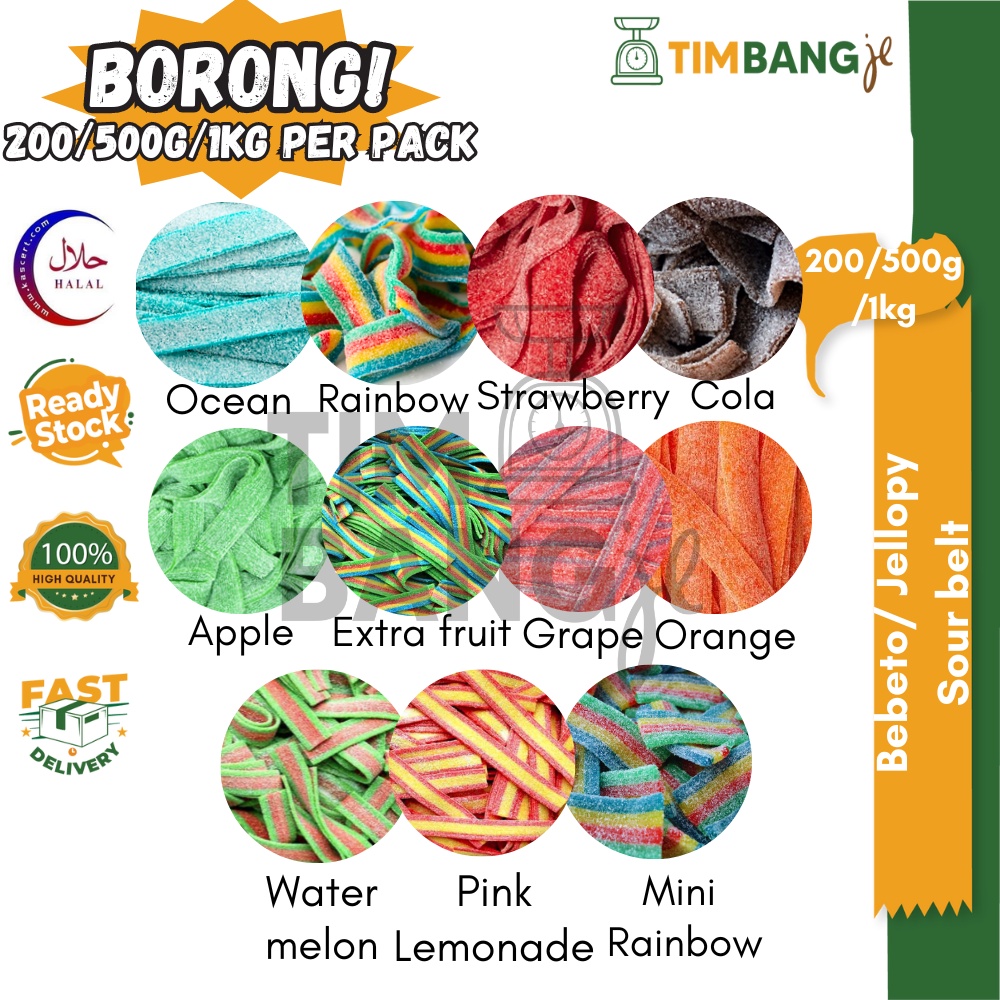 Halal — Gula-Gula Getah Bebeto Jellopy Tali Masam Sour Blast pelbagai ...