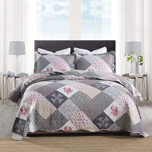 Cadar Patchwork Camilla Saiz Queen Set 7 in 1 Anti Kedut Hadiah ...