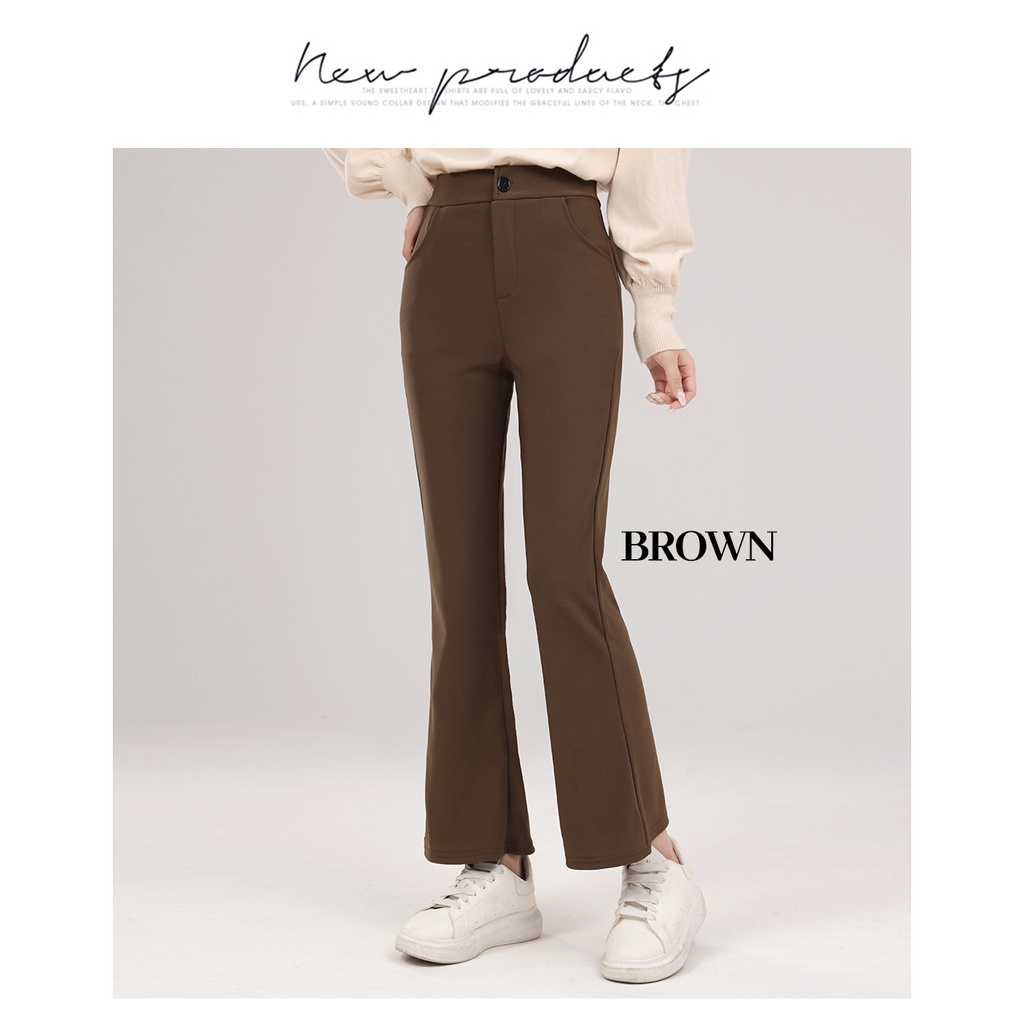 KM Elastic Bootcut Women Pants Seluar Bootcut Perempuan [P4744 ...