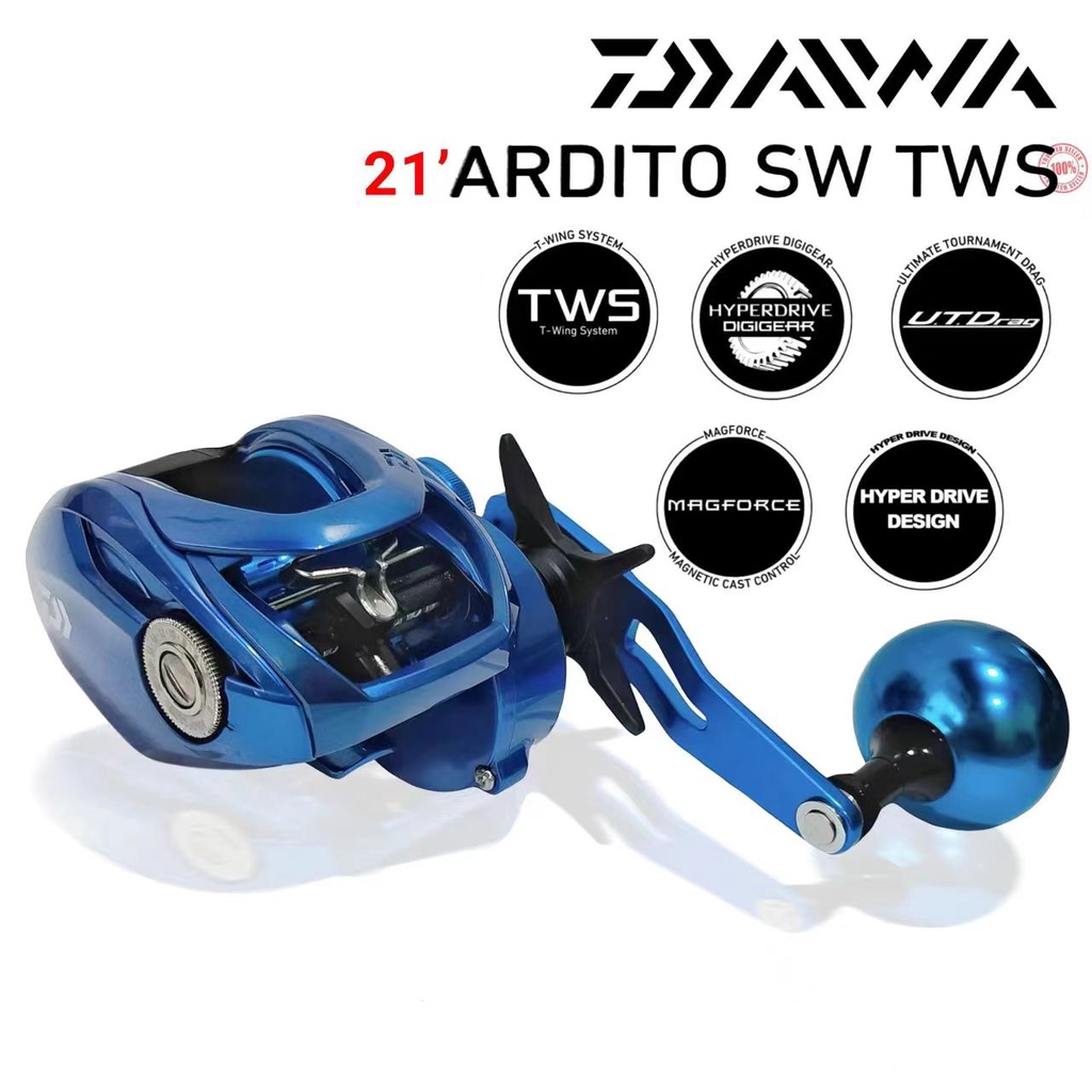 ⭐DAIWA 2021' ARDITO SW TWS 300L / 300HL JIGGING FISHING REEL | Shopee ...
