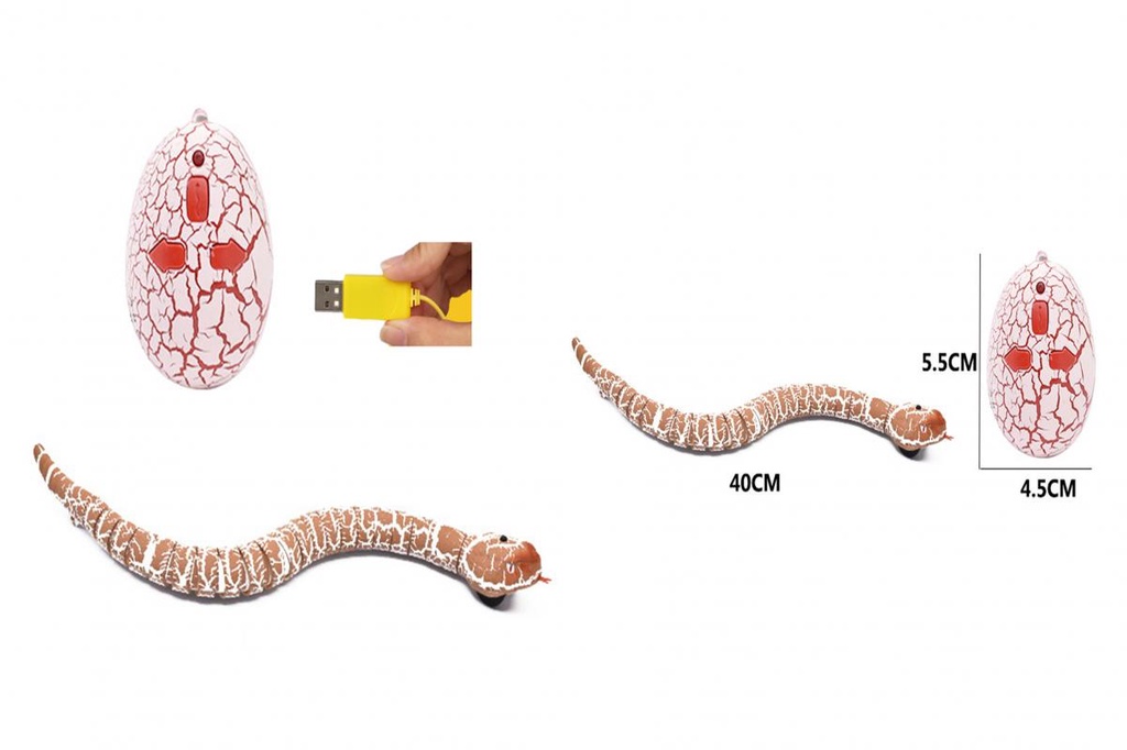 SM* Snake Model Toy Realistic Infrared Remote Control Snake Toy Fun ...