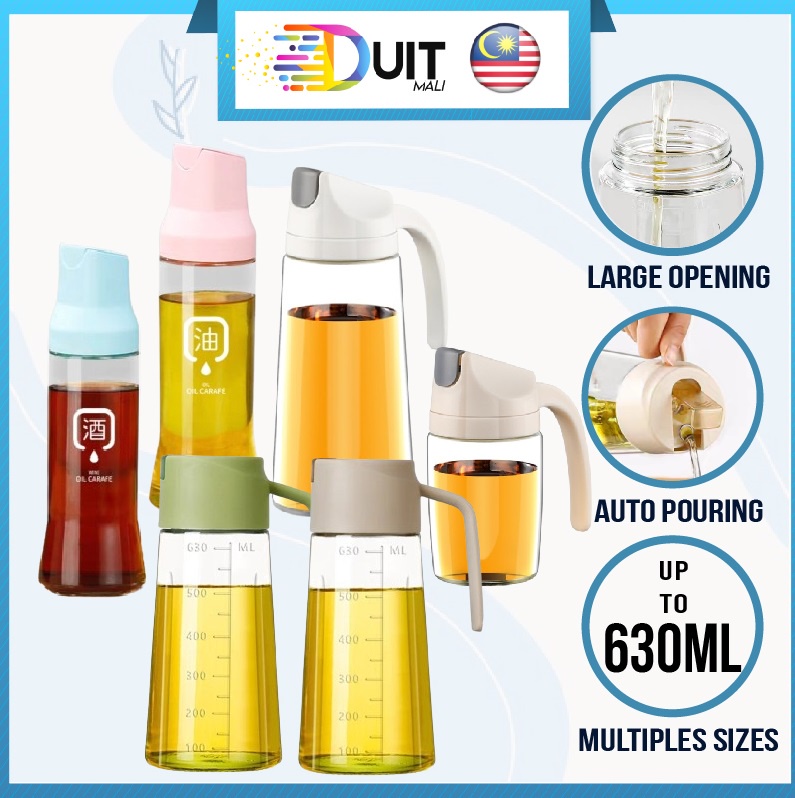 Duitmali MZ Botol Kaca Botol Minyak Masak Sos Kicap Oil Container ...