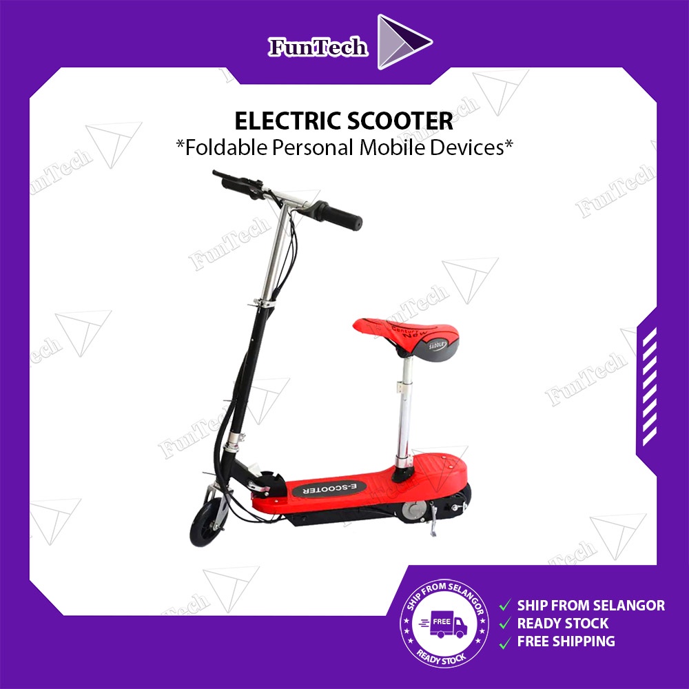 FunTech Electric Scooter Seat Adult Teen Portable Scooter Universal ...