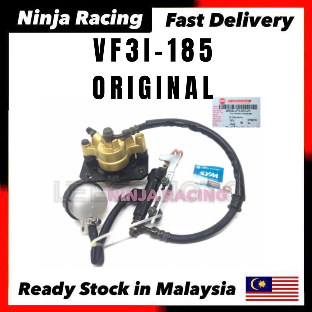 SYM VF3I 185 REAR DISC PUMP ASSY - ORIGINAL -WITH REAR CALIPER ( 4650A ...