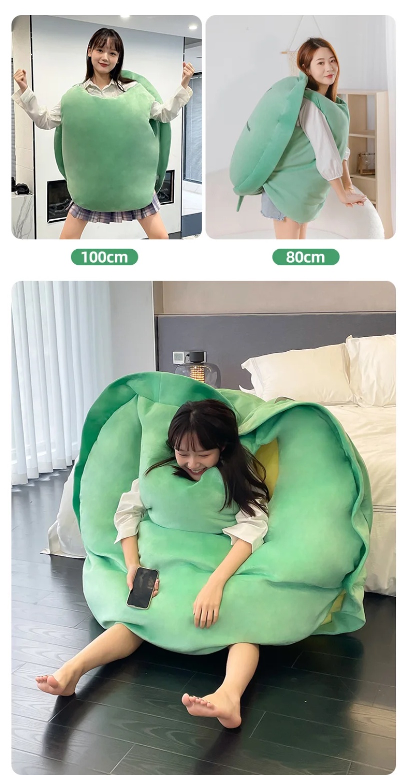 60-130cm Turtle Shell Plush Toy Wearable Sleeping Bags Pillow Clothes ...