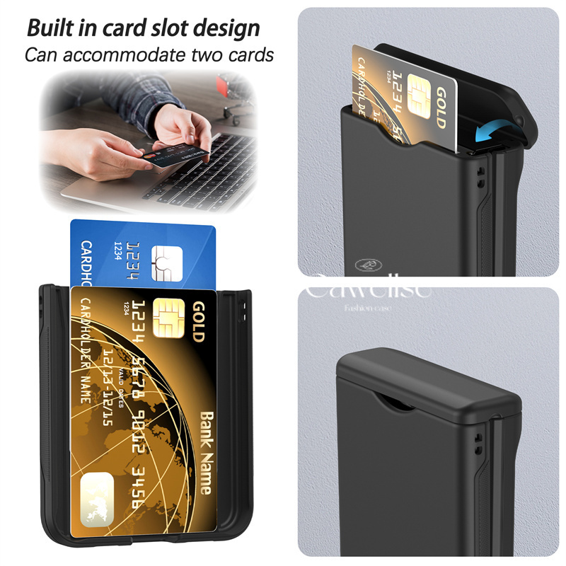 Premium Modern Neat Style Spring-Loaded Hinge Cover Wallet Casing ...