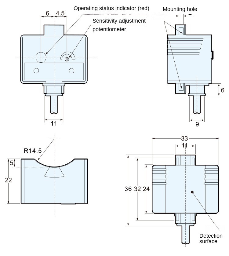 Non-contact Photoelectric Capacitive Pipe Liquid Level Sensor Water ...