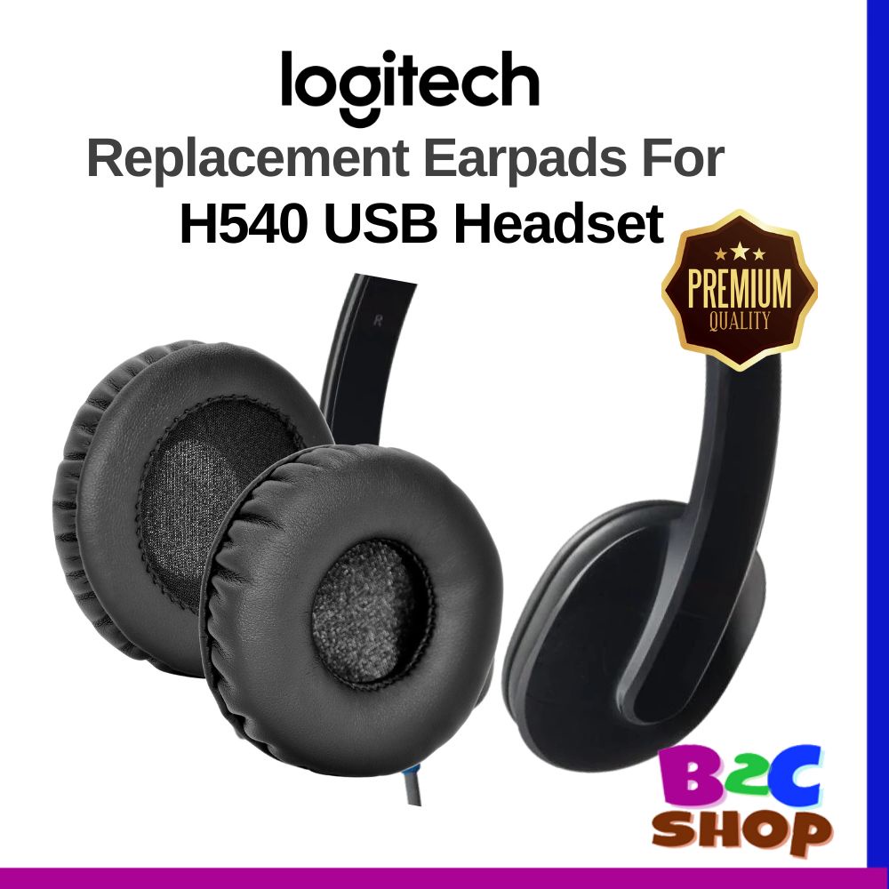 1Pair Logitech H540 Replacement Ear Pads Cushion Earpad - Black ...