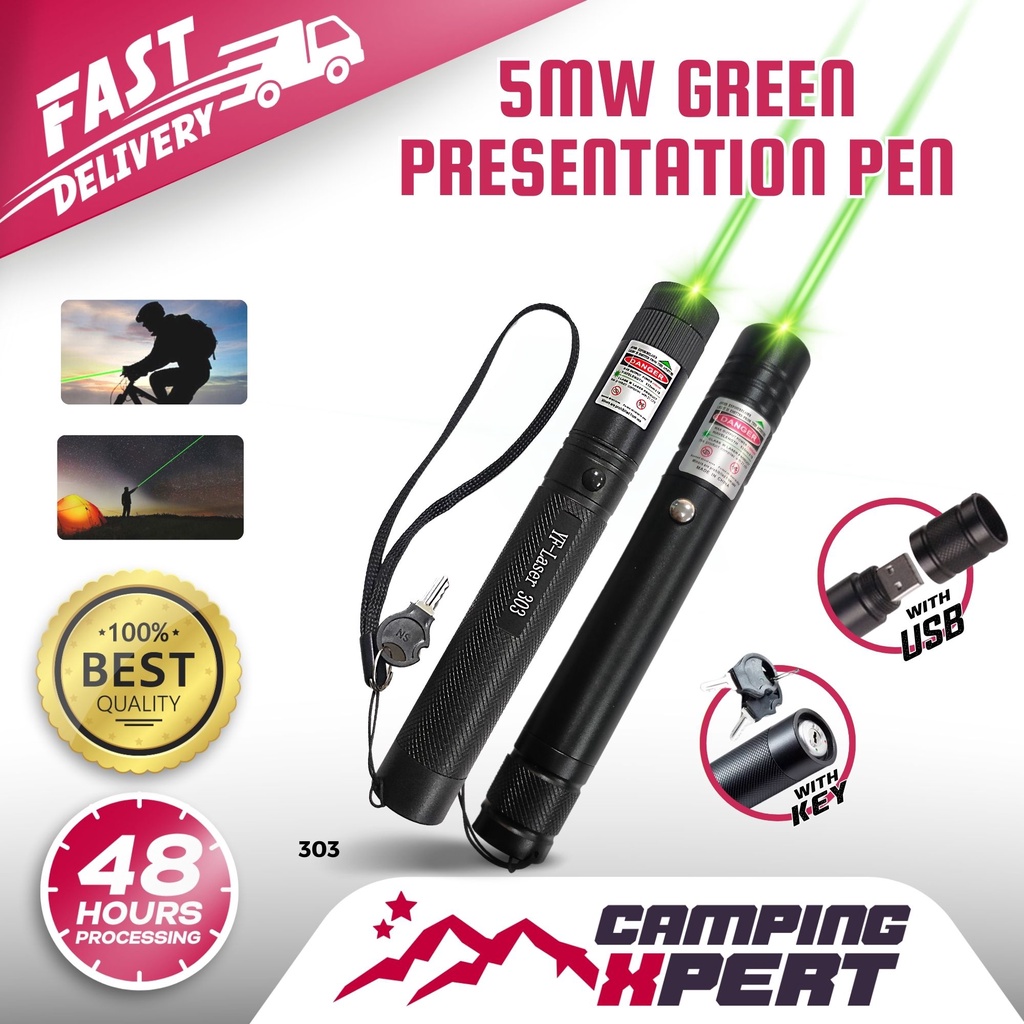 Compact Size Presentation 5mw Green Long Range Presentation Pen High ...