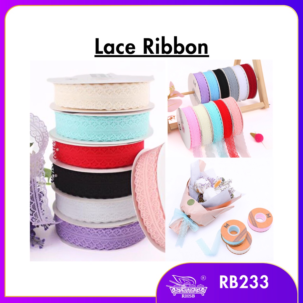 20YARDS X 3CM LACE RIBBON / HIASAN REBEN / RIBEN LACE / RIBBON HADIAH ...
