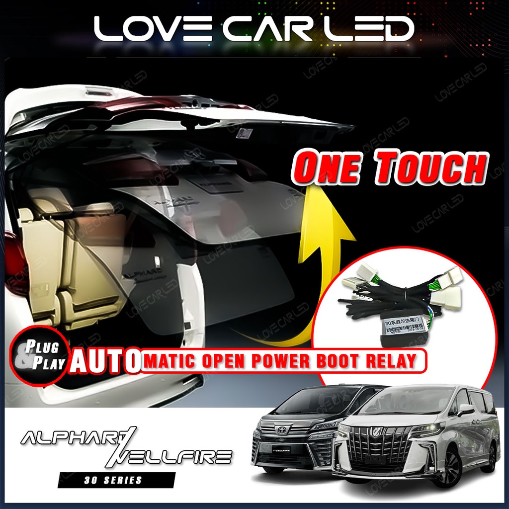 Toyota Alphard Vellfire 15-21 30Seris ANH30 AGH30 One Touch Auto Boot ...