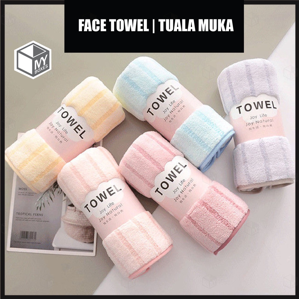 MYB Ready Stock 35x75cm Face Towel Absorbent Microfiber Tuala Muka ...