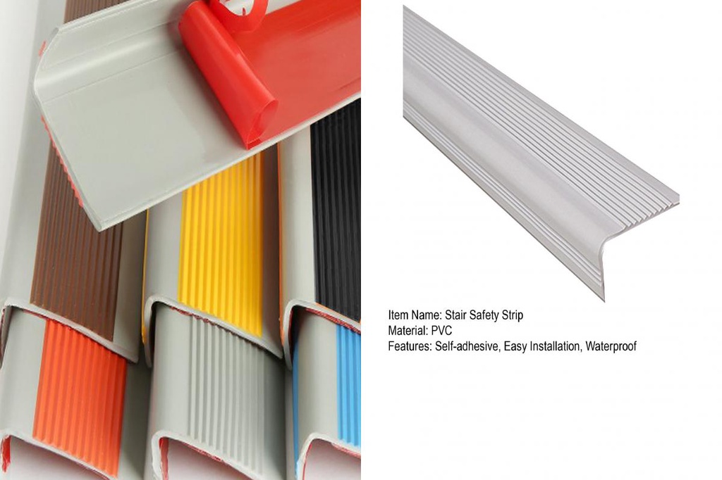 Pvc Rubber Stair Edge Protection Stair Edge Trim Non-slip Stair Edge ...