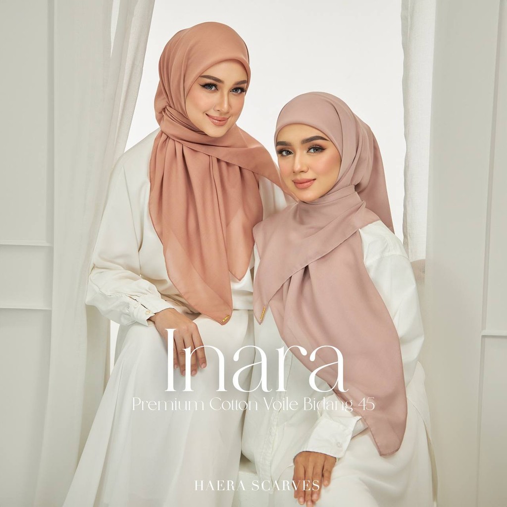 HAERA || INARA Premium Plain Cotton Voile | Shopee Malaysia