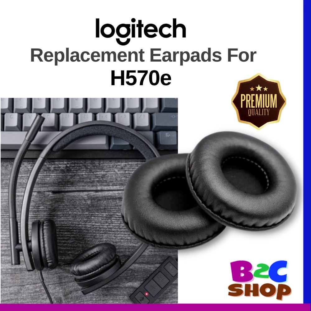 🔥𝗥𝗘𝗔𝗗𝗬 𝗦𝗧𝗢𝗖𝗞🔥 1Pair Logitech H570e Replacement Ear Pads Cushion Earpad ...