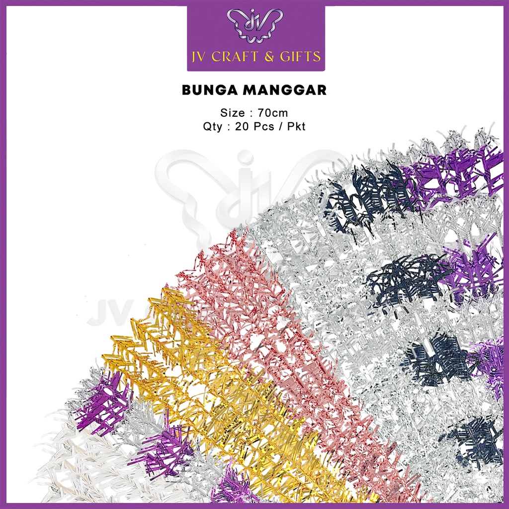 20pcs Bunga Manggar dengan Lidi | 70cm Two Single Tone Majlis Kahwin ...