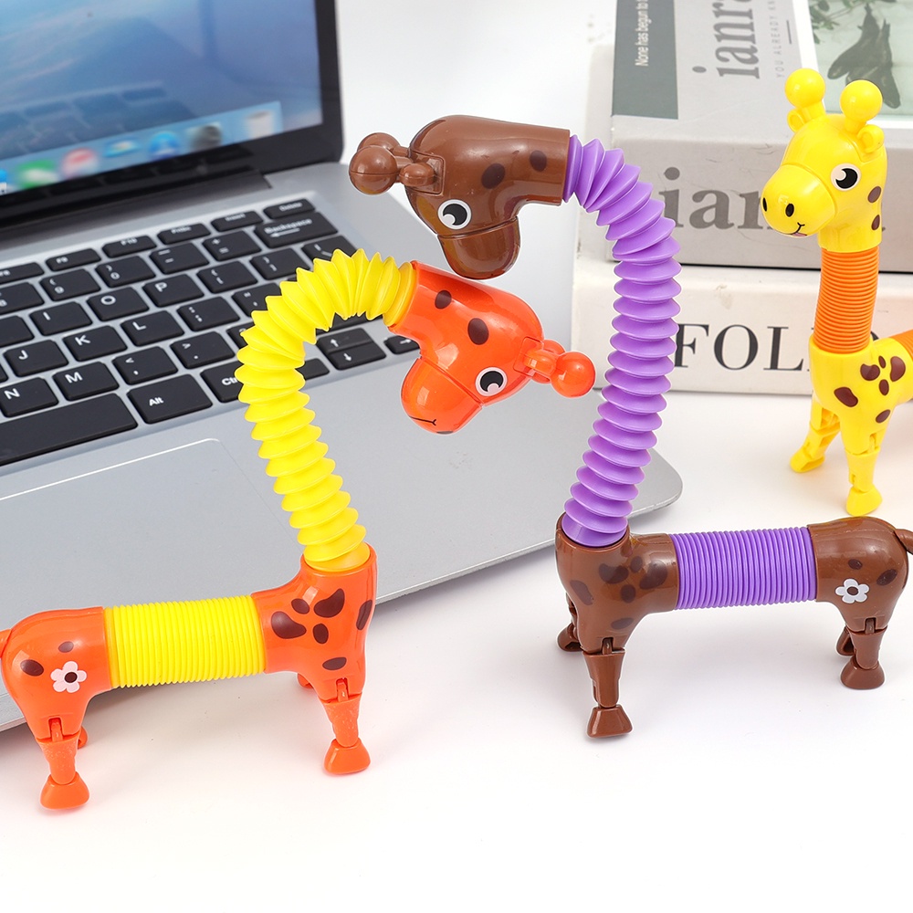 Telescopic Pop Tube Alien Sensory Toys Kids Stress Relief Stretch Tubes ...