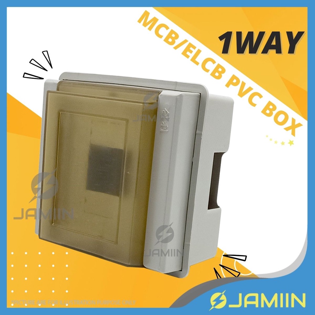 MCB/ELCB PVC BOX 1Way MCB Box With Cover Circuit Breaker Box Miniature ...