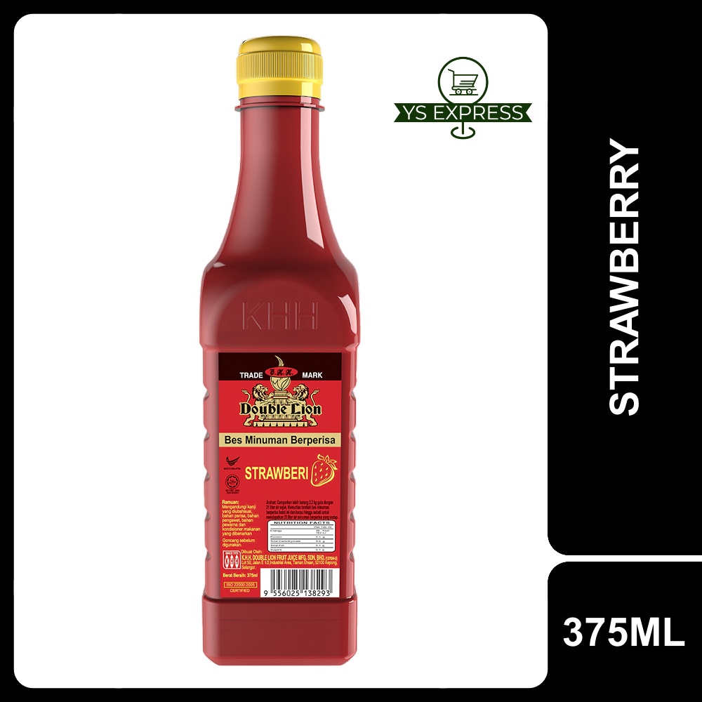 DOUBLE LION Strawberry Flavoured Concentrated 375ML - Bes Minuman ...