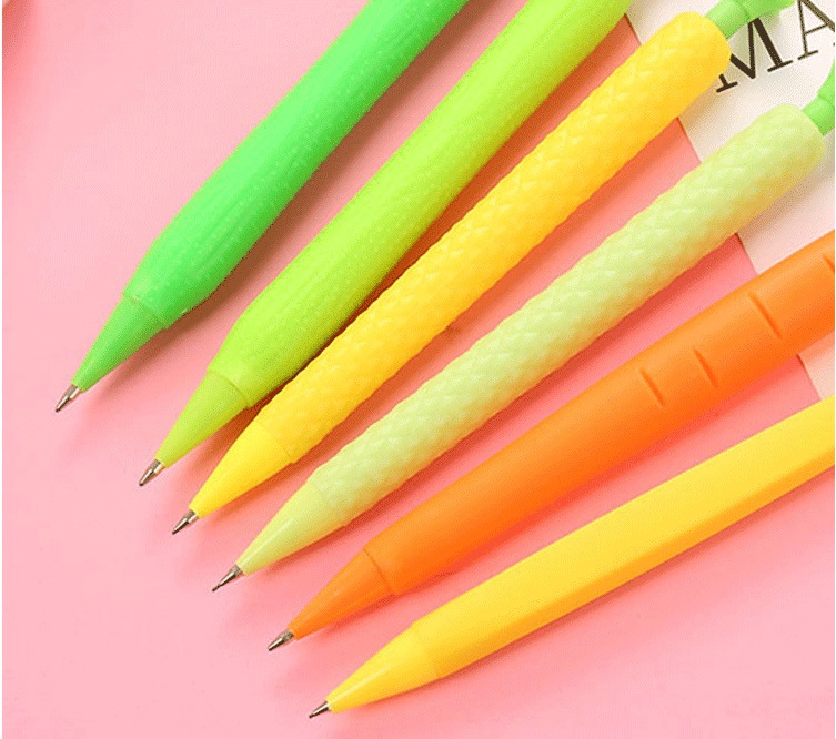 1Pc Creative Cartoon Automatic Pencil, 0.5mm Fruit Writing Continuous ...