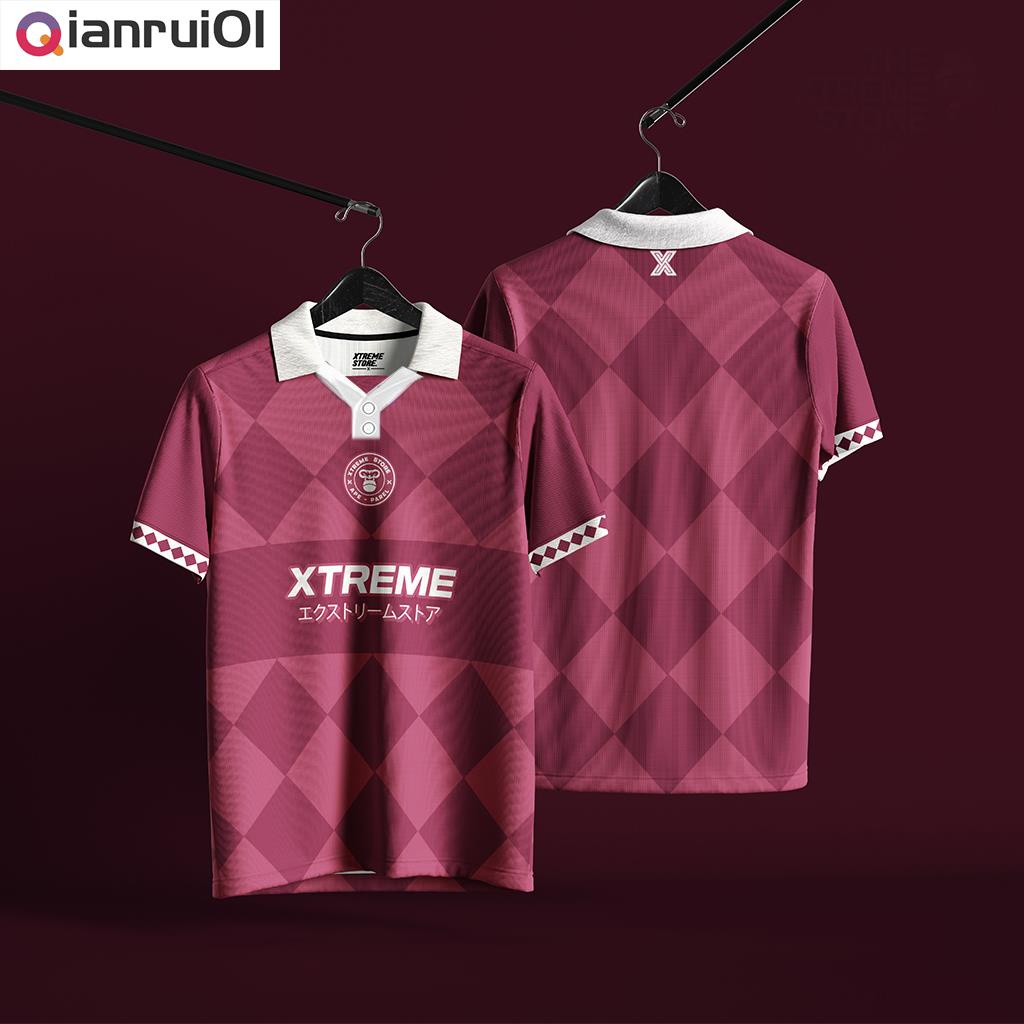 Jersey Diamond RJ 180gsm Maroon ShortSleeves 2024 Jersey Microfiber ...