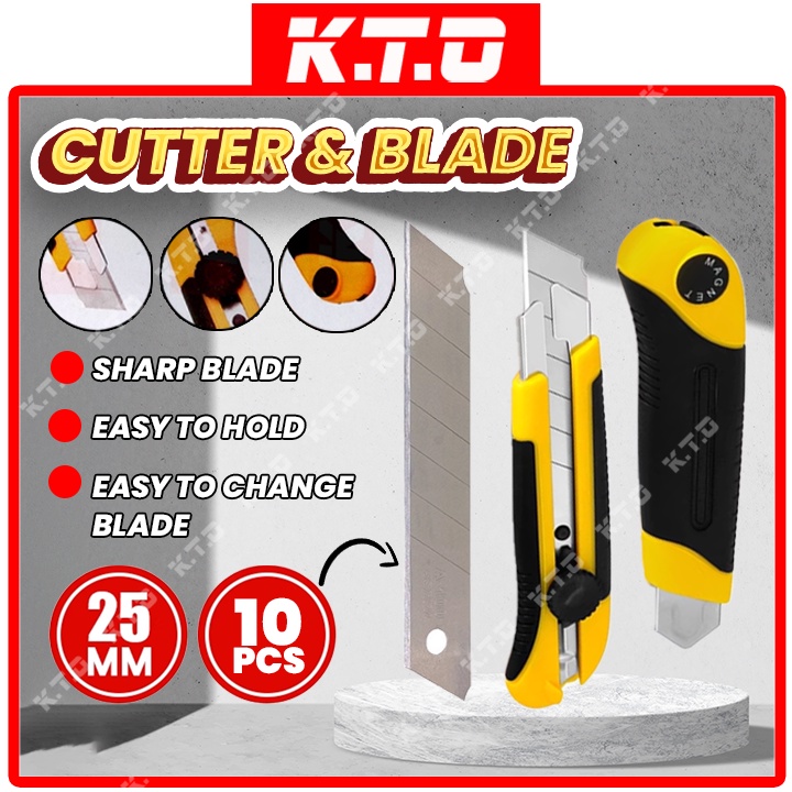 Heavy Duty Dyna Grip Utility Cutter Knife Paper Snap-Off Cutter With ...