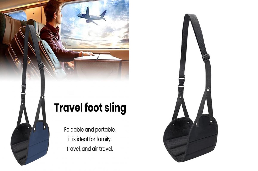 Airplane Foot Hammock Adjustable Airplane Footrest Hammock for ...