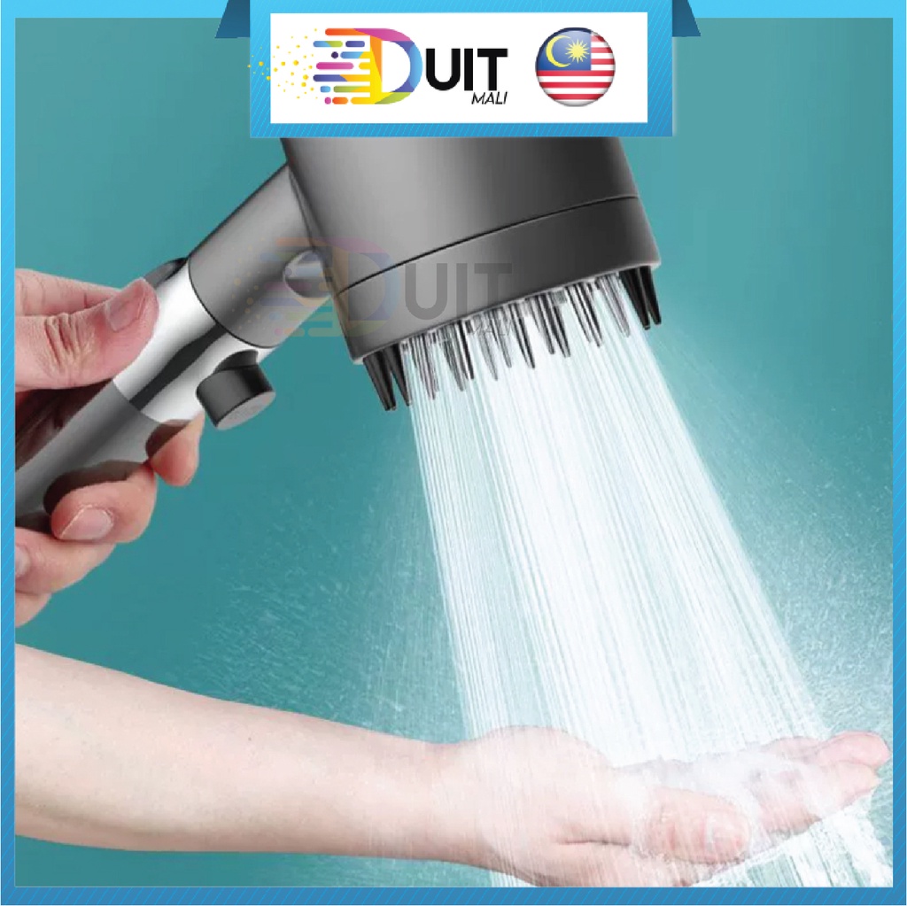 DM Shower Head Super Strong High Pressure 3 Speed Mode Water Spray ...