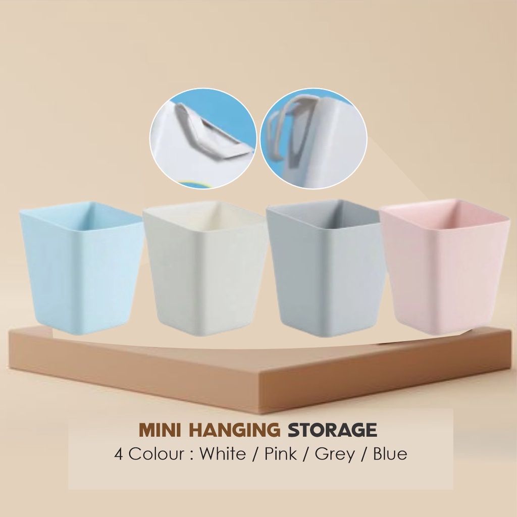 BSU Mini Hanging Storage Basket Small Shelf Ikea Container With Hook ...