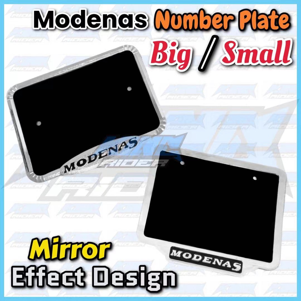 Motorcycle Number Plate ORIGINAL Modenas Mirror Reflector Effect Design ...