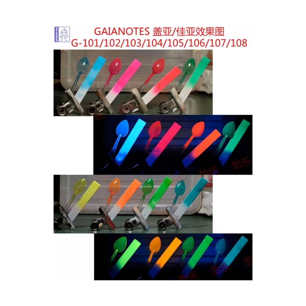Gaianotes Gaia Color Fluorescent Series 101 - 110 Gaia Colors Gundam ...