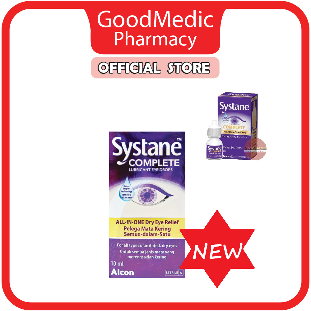 ALCON Systane Complete 10ml -The All-in One Drop Complete Solution for ...