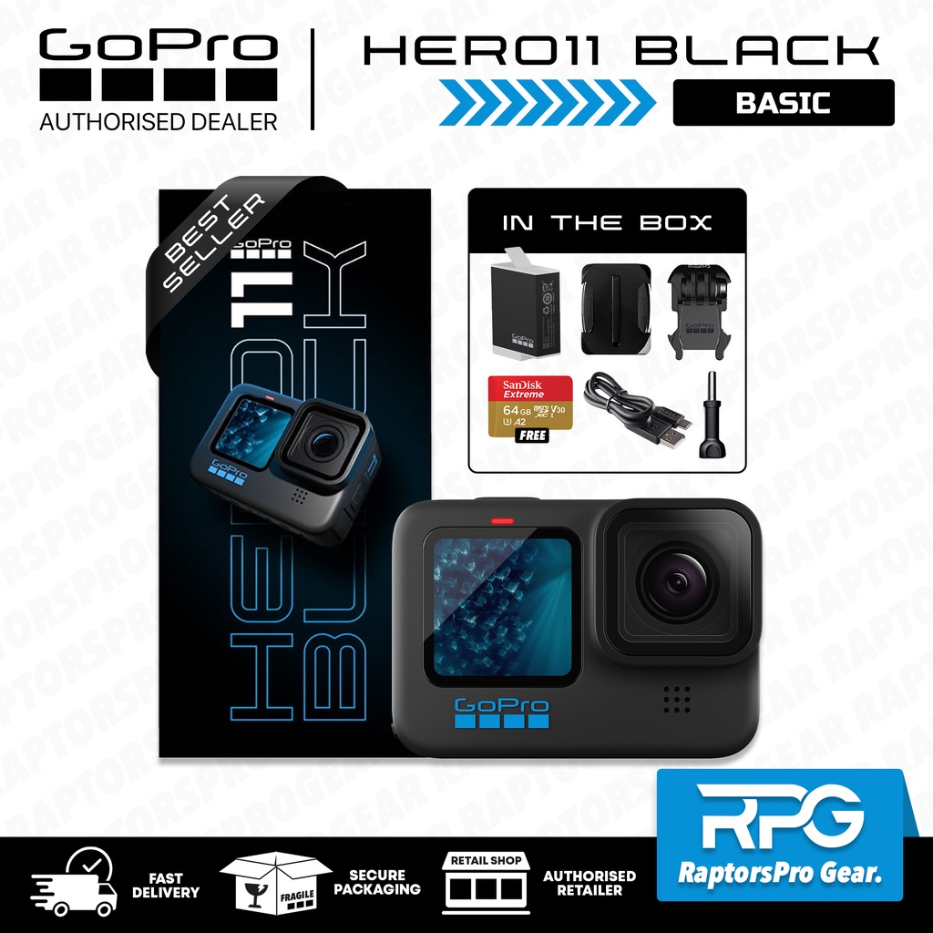 GoPro HERO11 / HERO 11 Black 5.3K60 10-Bit Video 27MP Photos GP2 ...