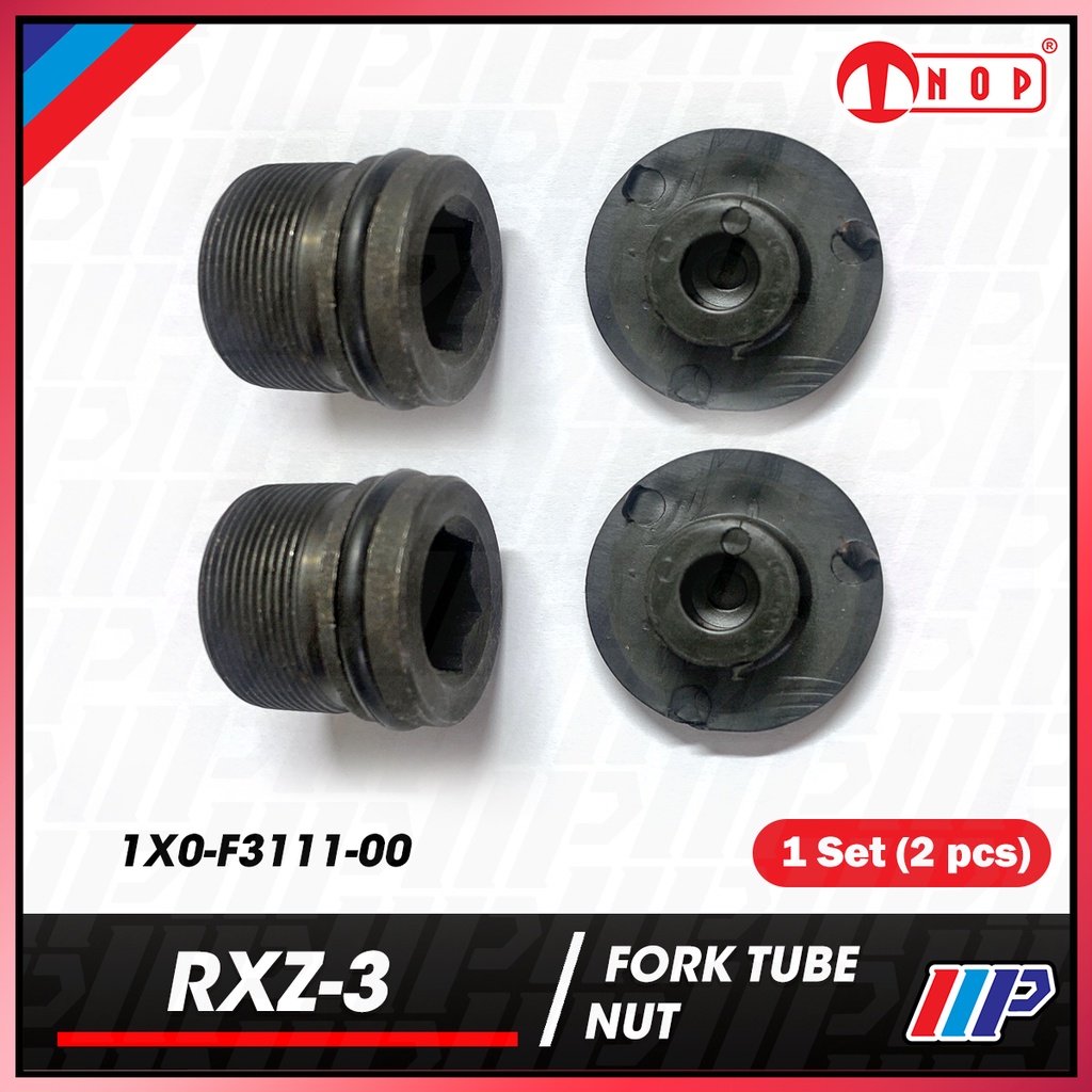 RXZ-3 FRONT FORK CAP BOLT WITH ORING NOP (TOKYO) (Fork Tube Nut) (2 Pcs ...