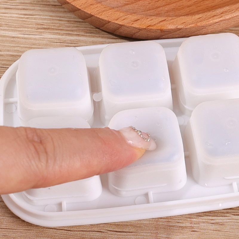 Homemade Ice Cube Grinding Tool Household Ice Cube Mold Six Grids